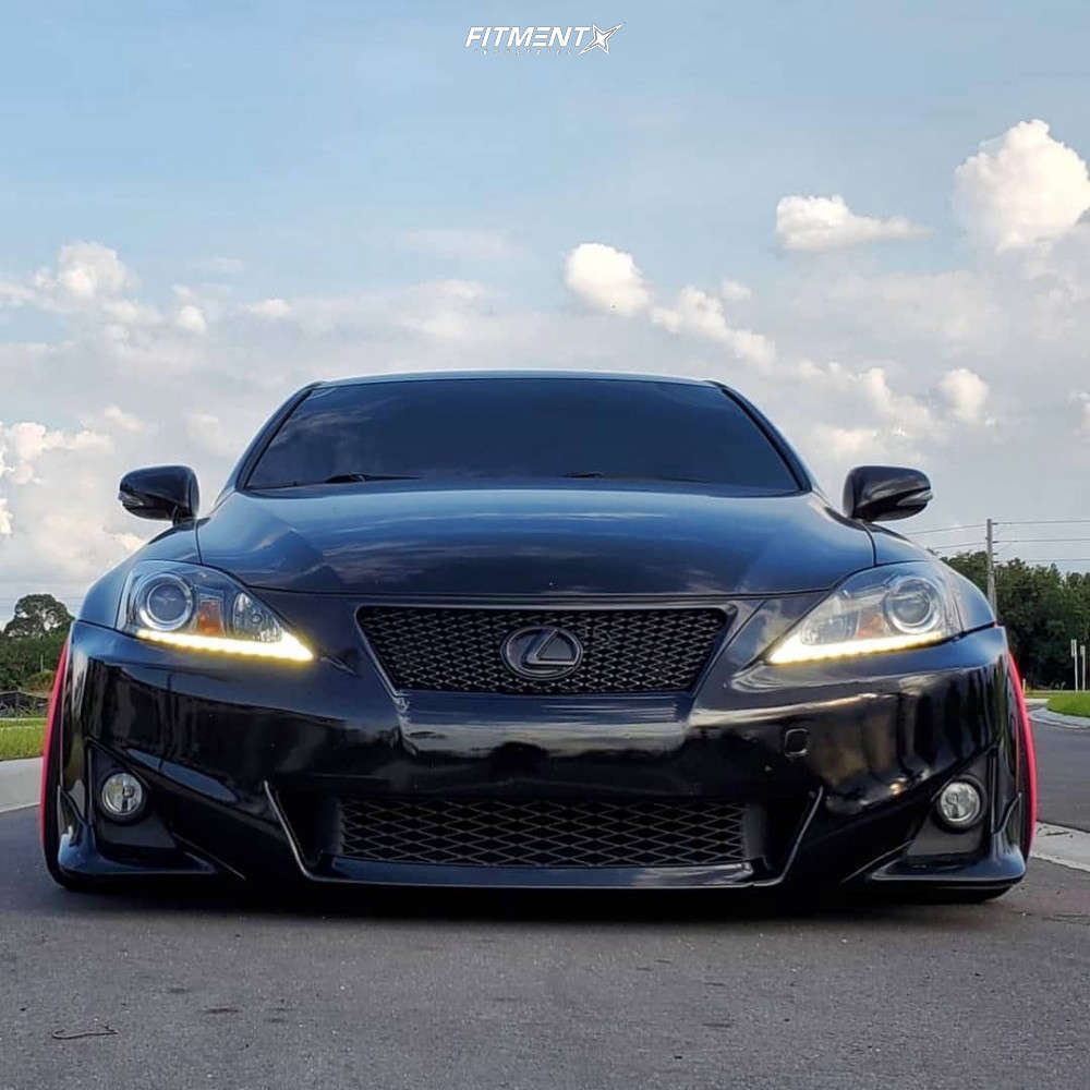 2007 Lexus IS350 Base with 19x9.5 Weds Lxz and Delinte 215x35 on Air ...