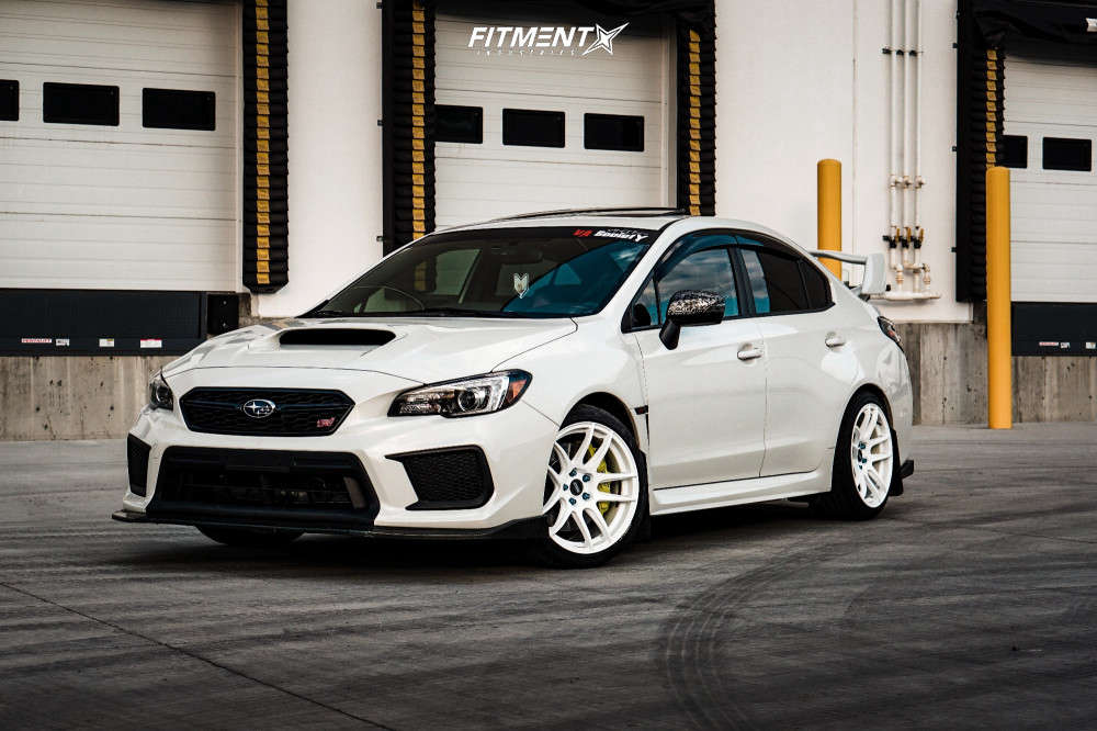 2018 Subaru WRX STI Sport-tech with 18x9.5 ESR Cs8 and Firestone 255x35 ...