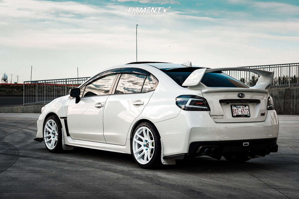 2018 Subaru WRX STI Sport-tech with 18x9.5 ESR Cs8 and Firestone 255x35 ...