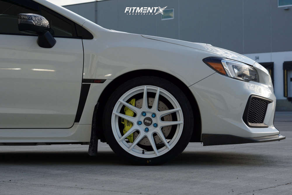 2018 Subaru WRX STI Sport-tech with 18x9.5 ESR Cs8 and Firestone 255x35 ...