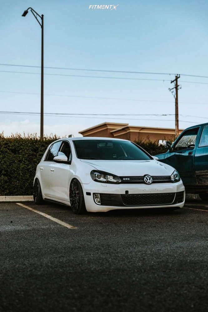 2013 Volkswagen GTI Base with 18x8.5 Rotiform Blq and Falken 205x35 on ...
