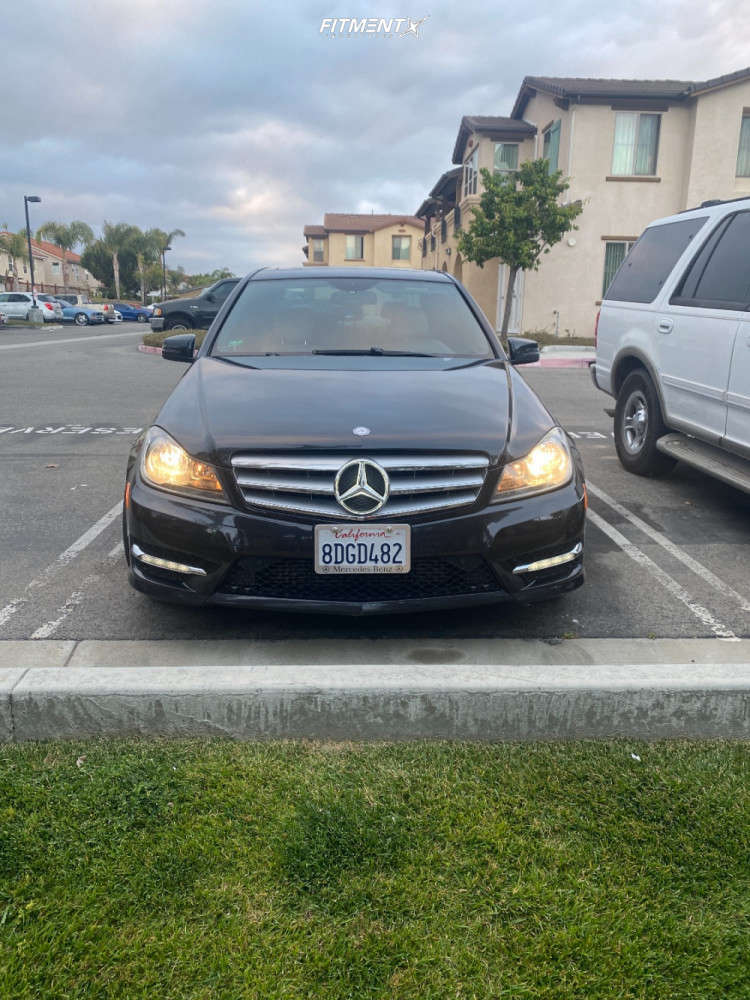 2012 Mercedes-Benz C250 Sport with 18x9.5 ESM 002r and Vercelli 225x45 ...