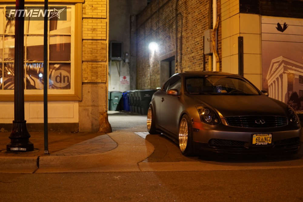 2004 INFINITI G35 Base with 19x10.5 Varrstoen Es1 and Dunlop 255x35 on ...