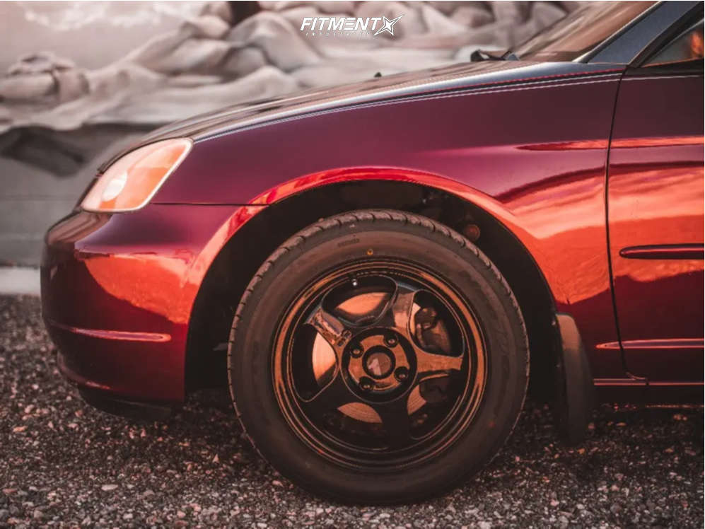 2003 Honda Civic LX with 15x6.5 AVID1 AV8 and Nitto 205x40 on Stock Suspension | 1737783 ...