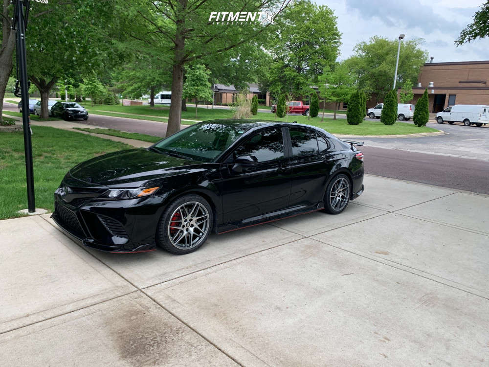 2020 Toyota Camry TRD with 19x8.5 BBS CX-R and Michelin 235x40 on Stock ...