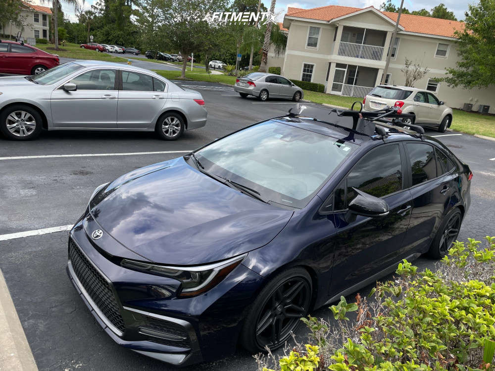2021 Toyota Corolla SE with 18x8.5 ESR Rf15 and Yokohama 225x45 on ...