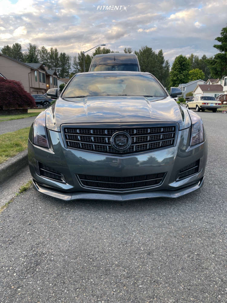2014 Cadillac ATS Performance with 18x8.5 Enkei Ts9 and Michelin 255x35 ...