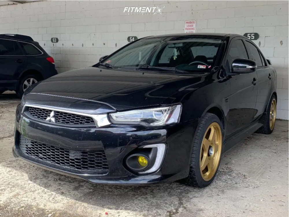 2016 Mitsubishi Lancer ES with 18x8.5 Fifteen52 Chicane and Nankang ...