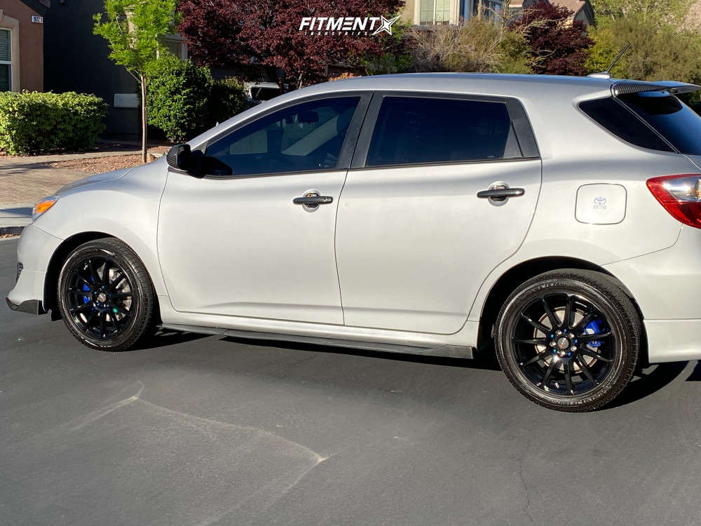 2009 Toyota Matrix S with 17x7 Drag Dr66 and Yokohama 215x45 on Stock ...
