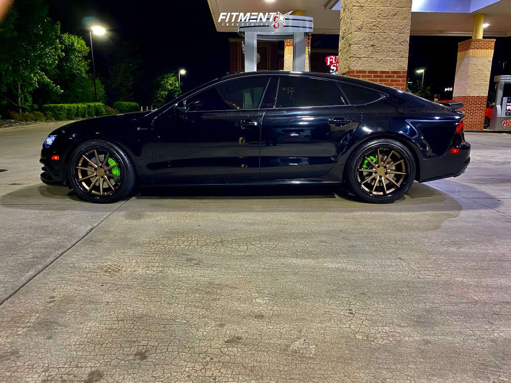 2016 Audi A7 Quattro Premium Plus with 20x10 Ferrada FR4 and Nitto ...