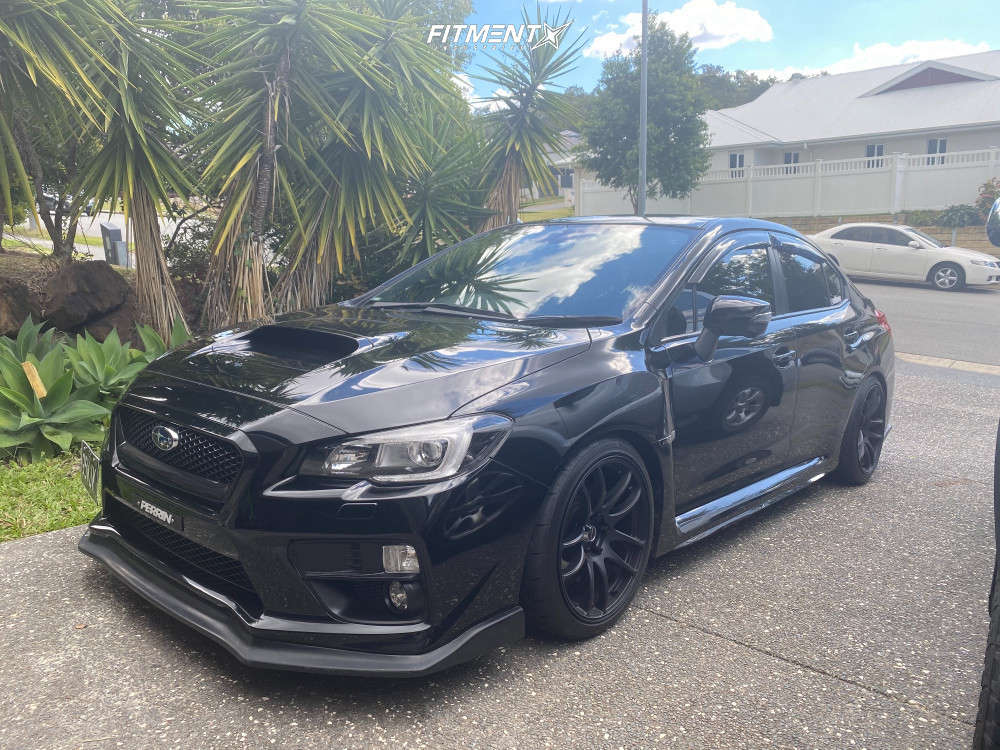 2015 Subaru WRX Premium with 18x9.5 Work Emotion Cr Kiwami and ...