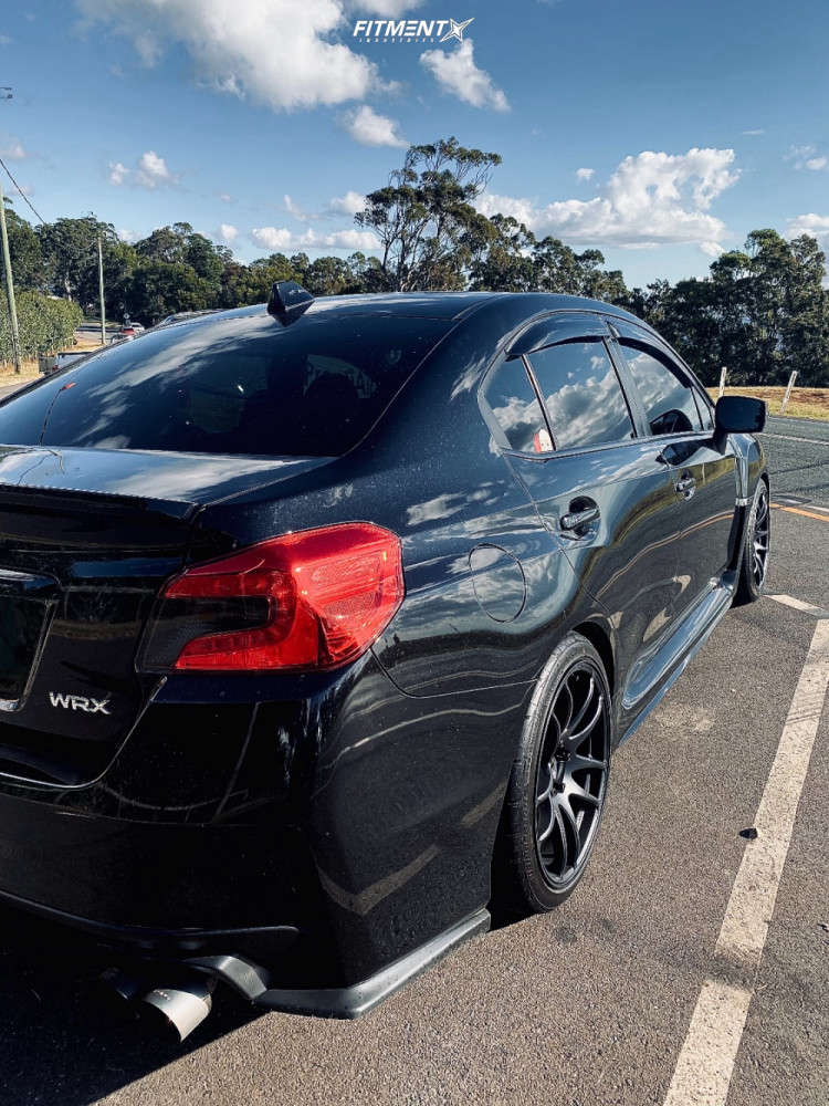 2015 Subaru WRX Premium with 18x9.5 Work Emotion Cr Kiwami and Bridgestone 245x30 on Coilovers ...