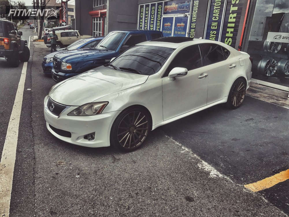 2010 Lexus IS250 Base with 20x9 Vossen VFS/2 and Delinte 235x20 on ...