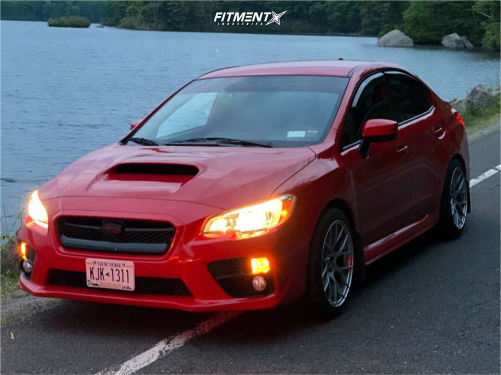 2017 Subaru WRX Base with 18x9.5 Enkei Raijin and Nitto 245x40 on Stock ...