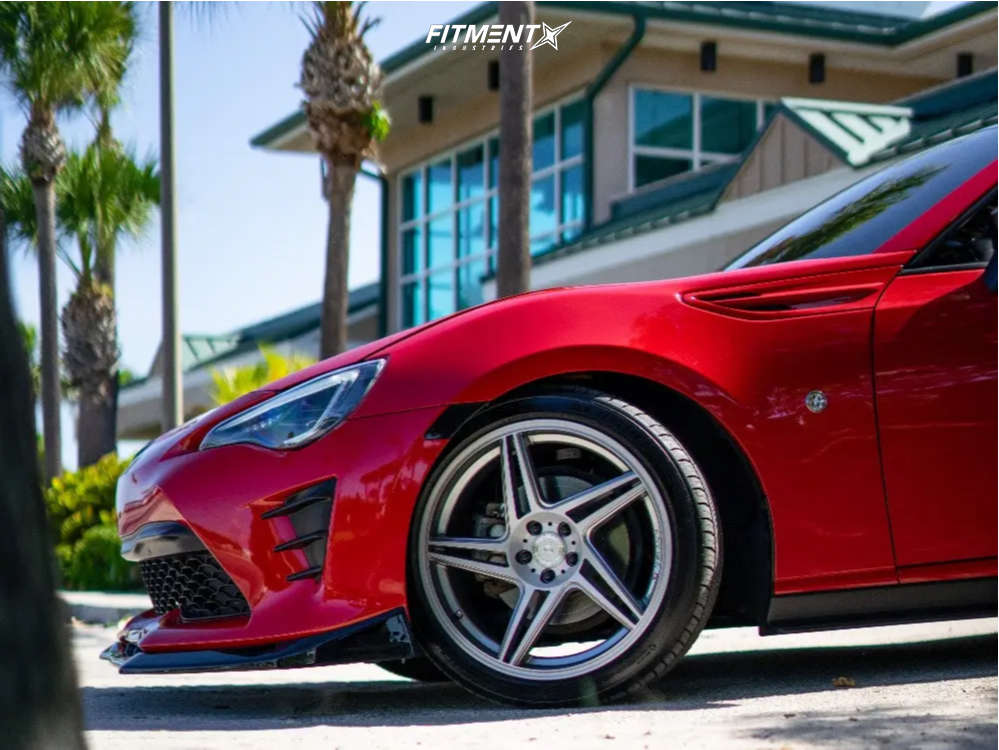 2017 Toyota 86 Base with 18x8.5 Anovia Carrier and Michelin 225x40 on ...