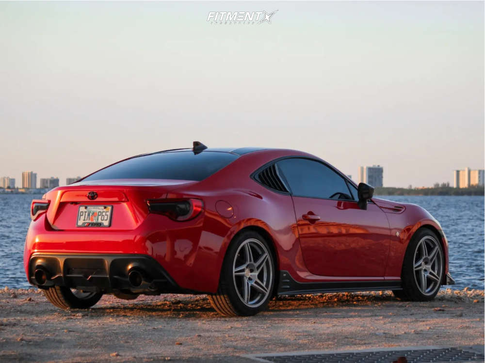 2017 Toyota 86 Base with 18x8.5 Anovia Carrier and Michelin 225x40 on ...