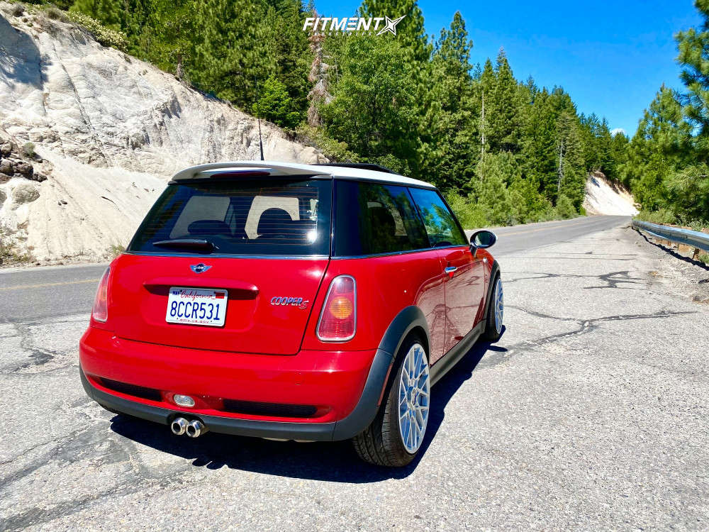 2004 Mini Cooper S with 17x8 Rotiform Rse and Pirelli 205x40 on ...