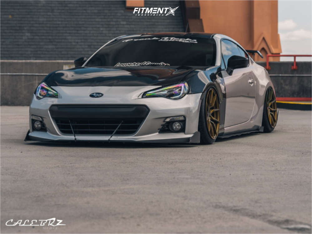 2013 Subaru BRZ Premium with 18x9.5 Option Lab R716 and Kumho 215x35 on ...