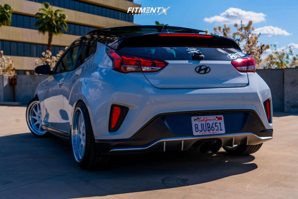 2019 Hyundai Veloster Turbo Ultimate with 18x9.5 Whistler Kr7 and ...