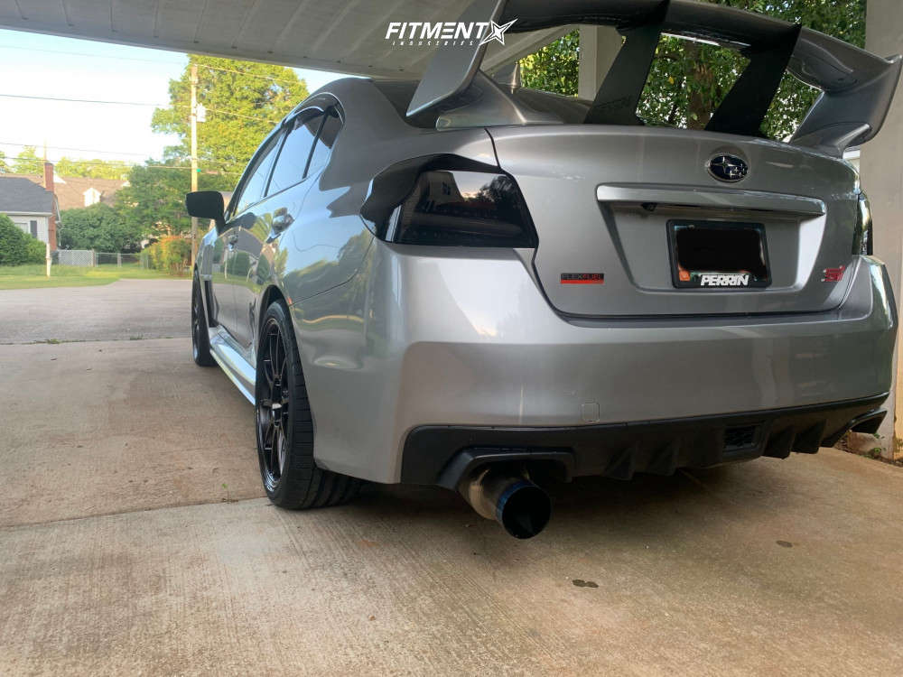 2019 Subaru WRX STI Base with 19x8.5 Konig Dekagram and Continental 245x35 on Stock Suspension ...