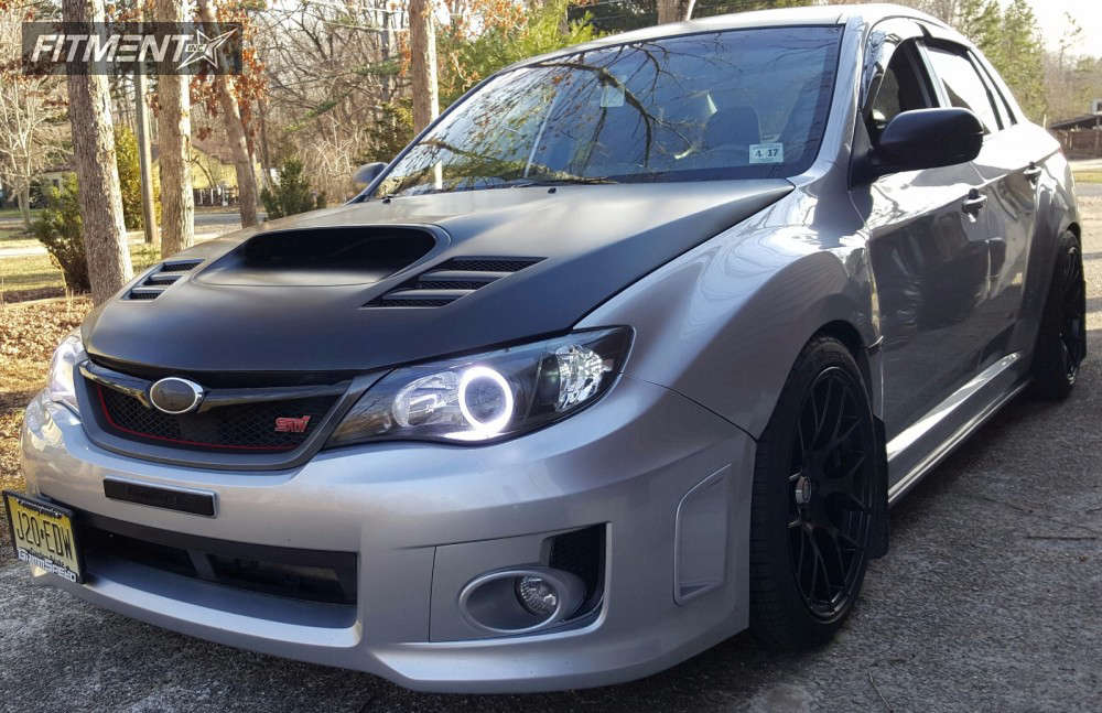 2012 Subaru WRX STI Base with 18x9.5 Enkei Raijin and Michelin 265x35 ...