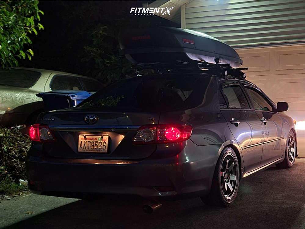 2013 Toyota Corolla LE with 17x8 AVID1 AV6 and Toyo Tires 225x45 on ...