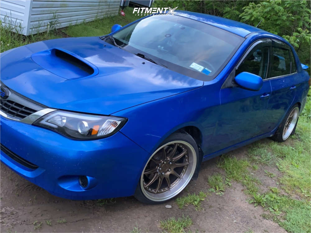 2008 Subaru Impreza WRX with 18x9.5 Aodhan Ds07 and Federal 225x35 on ...