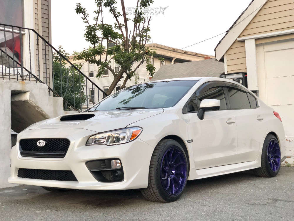 2017 Subaru WRX Base with 18x9.5 Anovia Night and Continental 245x40 on ...
