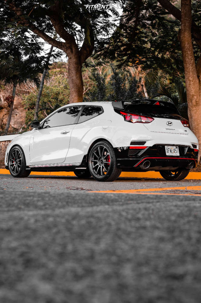 2021 Hyundai Veloster N Base with 19x8 Enkei Px-10 and Pirelli 235x35 ...
