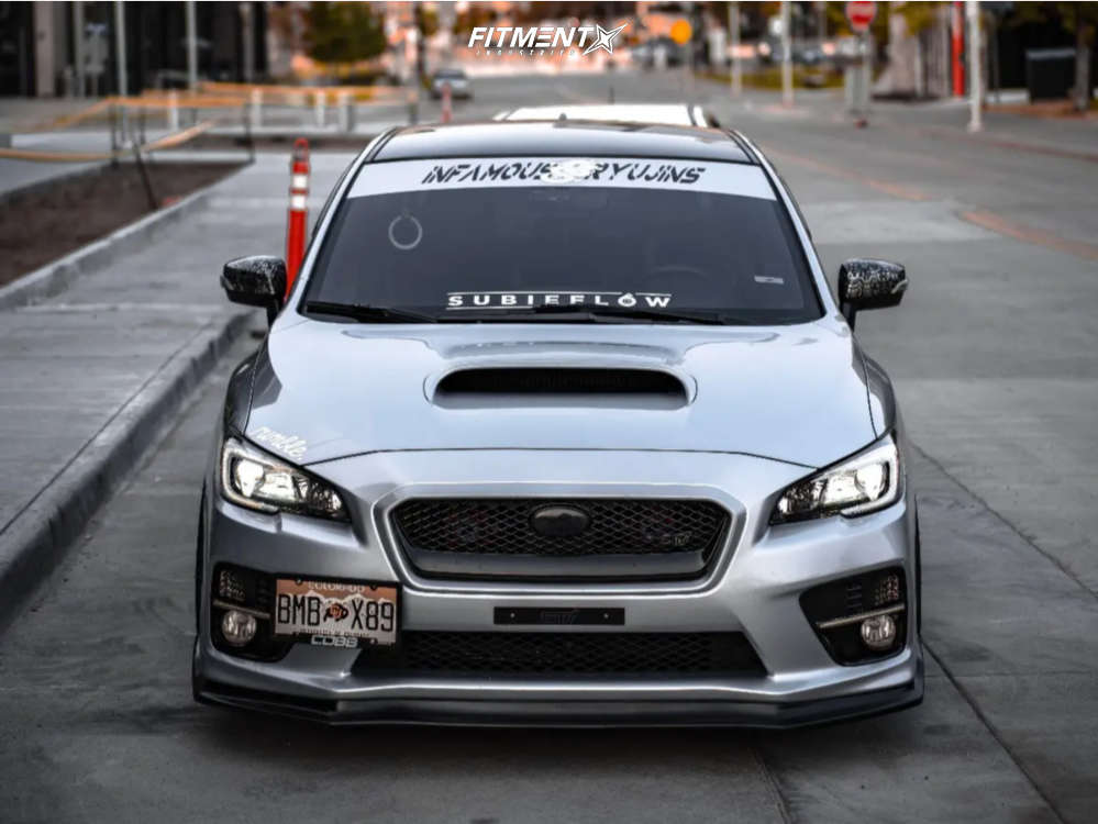 2017 Subaru WRX STI Sport-tech with 18x9.5 Work Emotion Zr10 and Michelin 265x35 on Coilovers ...