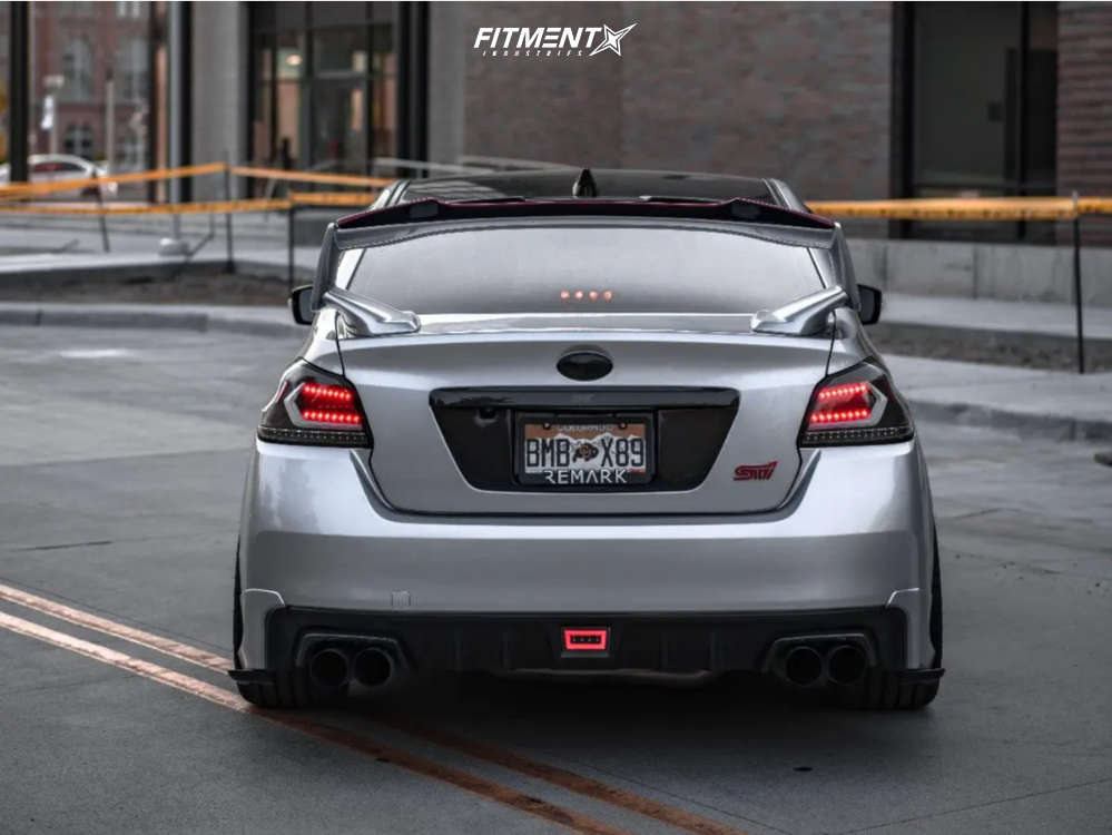 2017 Subaru WRX STI Sport-tech with 18x9.5 Work Emotion Zr10 and Michelin 265x35 on Coilovers ...