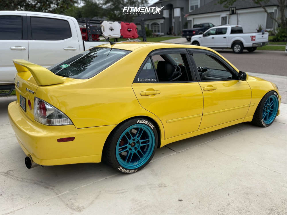 2001 Lexus IS300 Base with 18x9.5 Enkei Rpf1 and Federal 255x35 on ...
