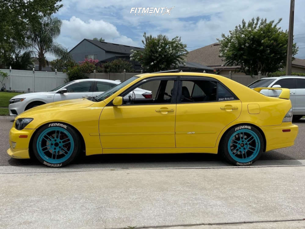 2001 Lexus IS300 Base with 18x9.5 Enkei Rpf1 and Federal 255x35 on ...