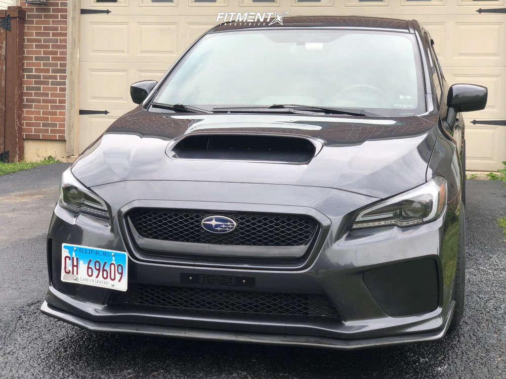 2017 Subaru WRX Base with 18x9.5 Anovia Night and Nitto 235x40 on Stock ...