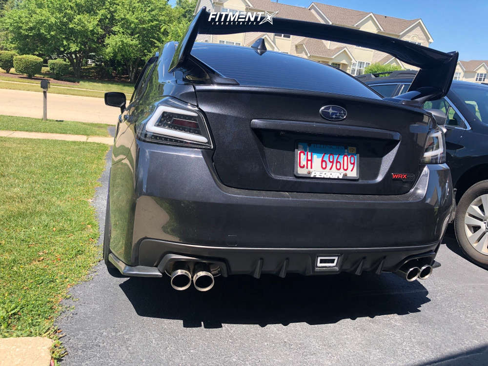 2017 Subaru WRX Base with 18x9.5 Anovia Night and Nitto 235x40 on Stock ...
