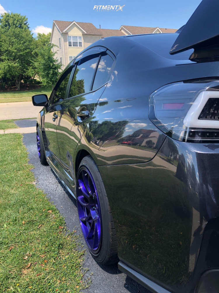 2017 Subaru WRX Base with 18x9.5 Anovia Night and Nitto 235x40 on Stock ...