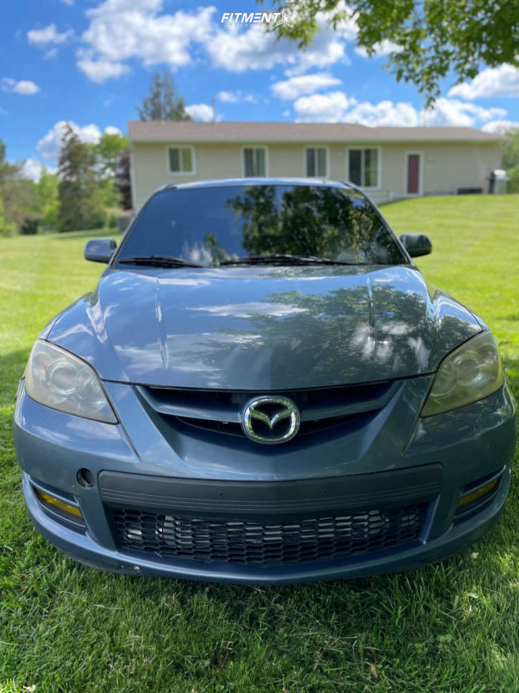 2007 Mazda MazdaSpeed3 Base with 17x9 Vors Tr4 and Hankook 245x35 on ...