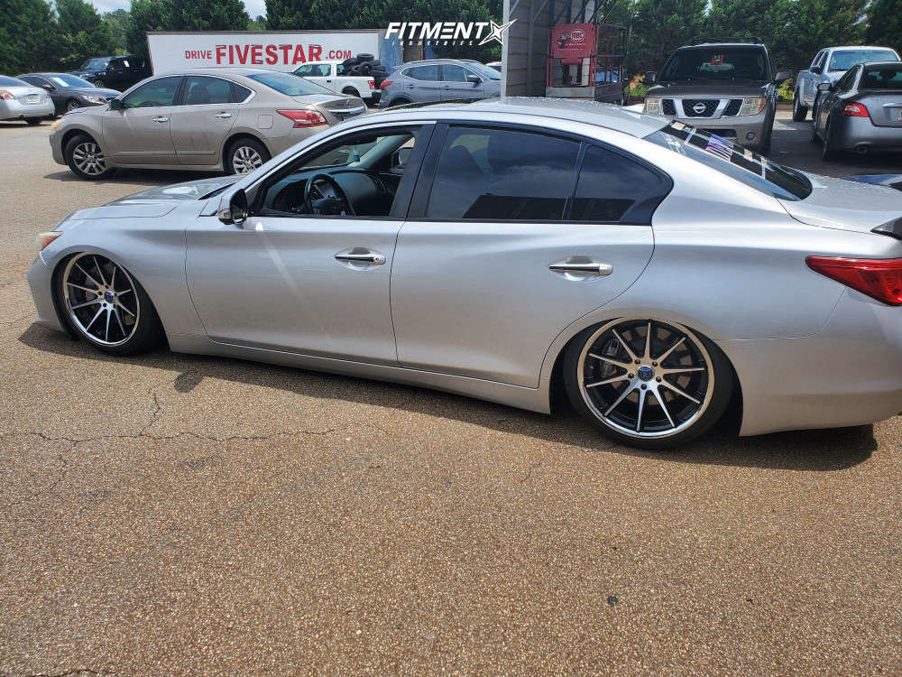 2014 INFINITI Q50 Sport with 19x9.5 Rohana Rc10 and Ironman 245x40 on ...
