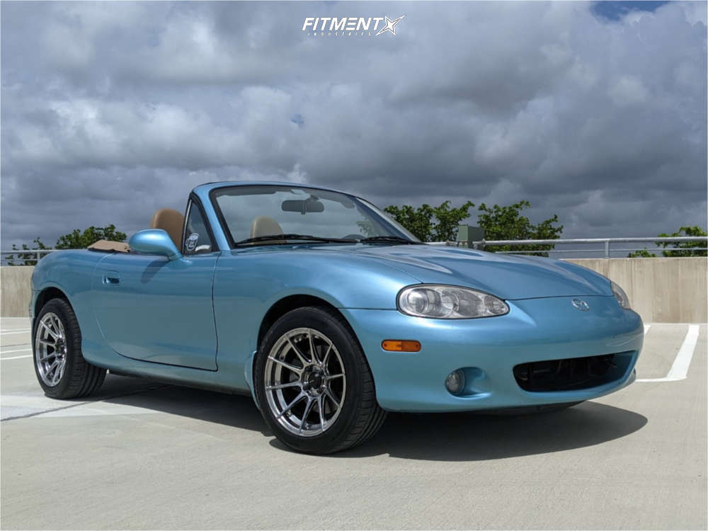 2001 Mazda Miata LS with 15x8 Advanti Racing Storm S1 and Continental ...