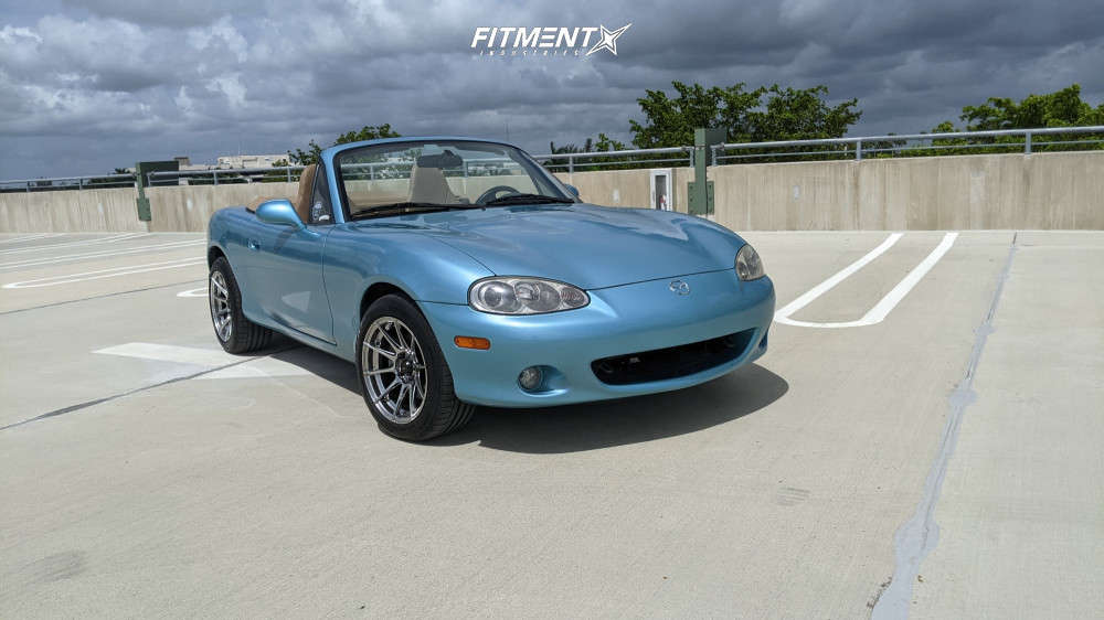 2001 Mazda Miata LS with 15x8 Advanti Racing Storm S1 and Continental ...