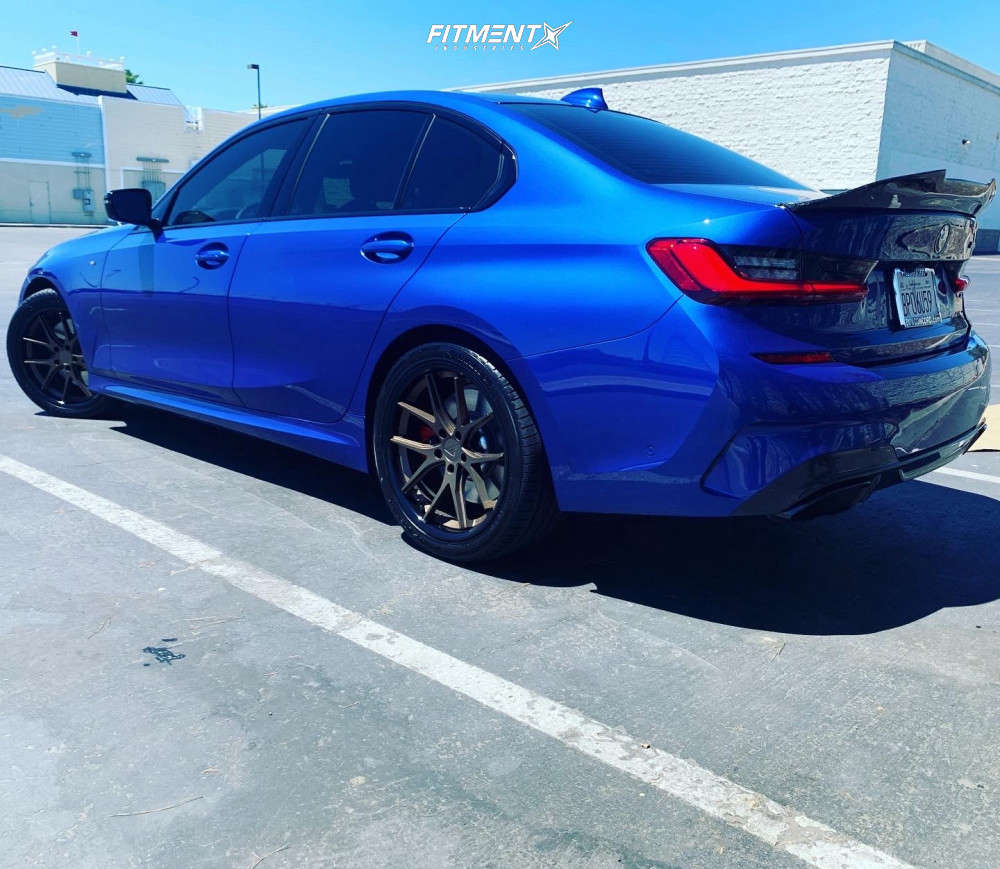 2021 BMW M340i Base with 19x8.5 Ferrada FR2 and Hankook 245x40 on Stock ...