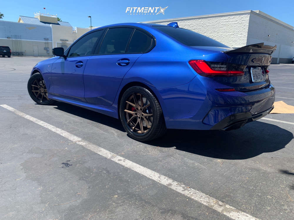 2021 BMW M340i Base with 19x8.5 Ferrada FR2 and Hankook 245x40 on Stock ...
