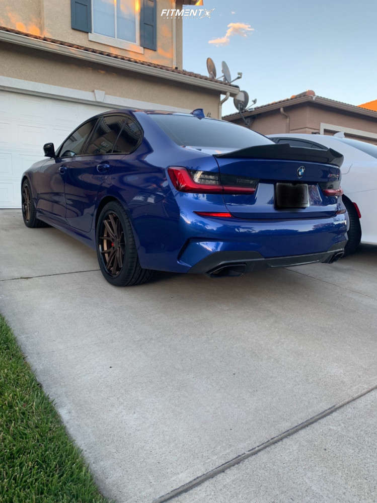 2021 BMW M340i Base with 19x8.5 Ferrada FR2 and Hankook 245x40 on Stock ...