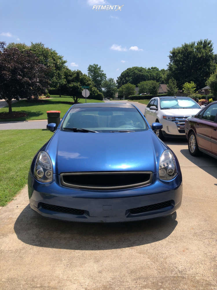 2006 INFINITI G35 2dr Coupe (3.5L 6cyl 6M) with 18x9.5 AVID1 AV6 and ...
