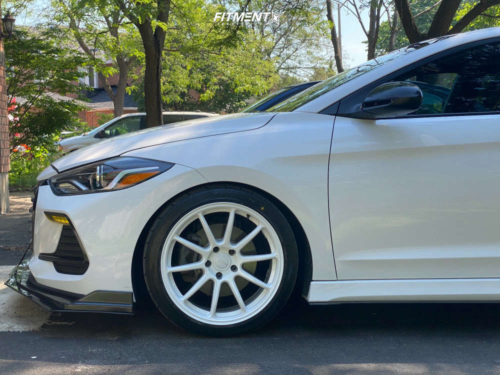 2018 Hyundai Elantra Sport with 18x8.5 Superspeed Rf03rr and Firestone 225x40 on Air Suspension ...