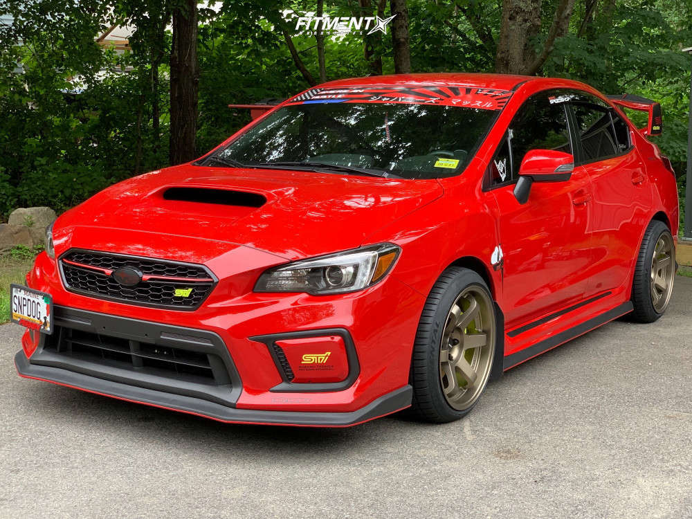 2020 Subaru WRX STI Base with 18x10.5 AVID1 AV6 and Continental 255x35 ...