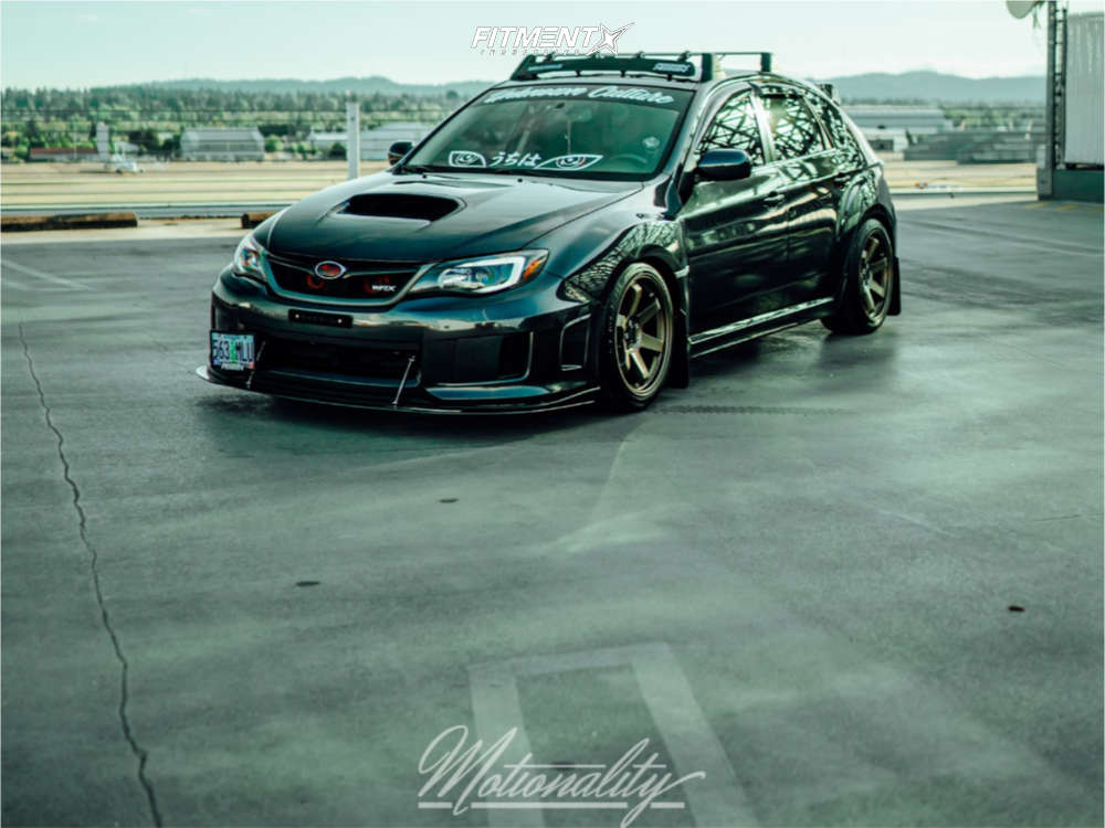 2014 Subaru Impreza WRX with 18x9.5 AVID1 AV6 and Federal 245x30 on ...