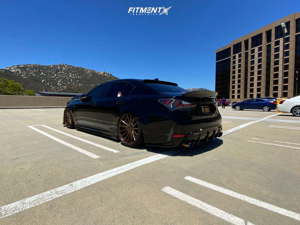 2015 Lexus GS350 F Sport with 21x9 Vossen Vfs2 and Michelin 245x30 on ...