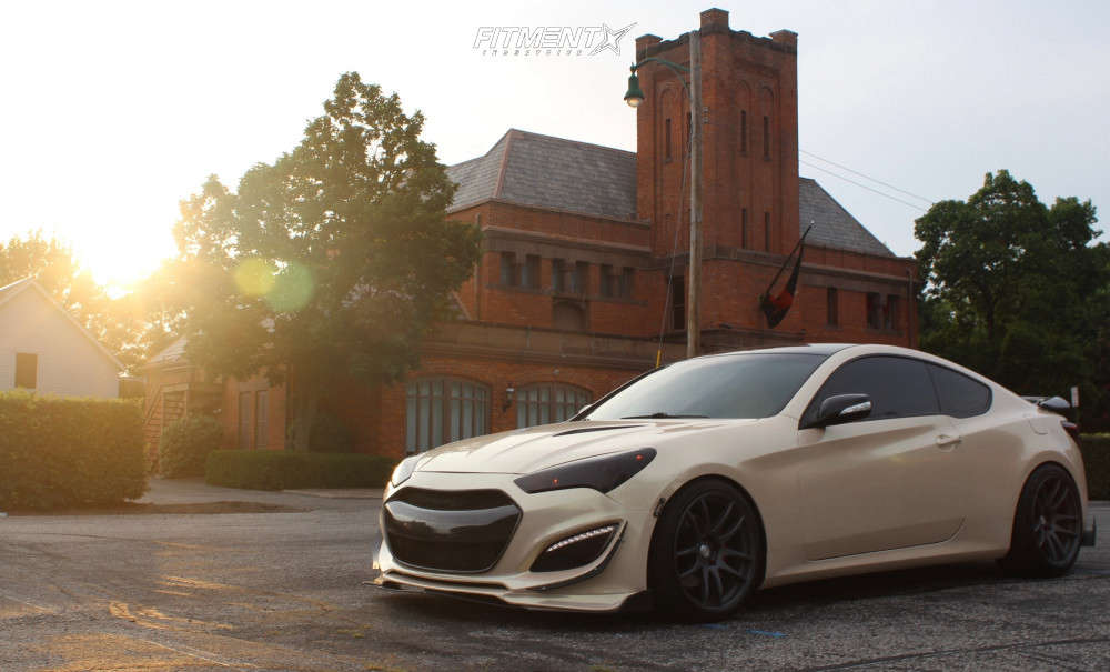 2016 Hyundai Genesis Coupe 3.8 with 19x9.5 ESR Sr08 and Hankook 245x35 ...