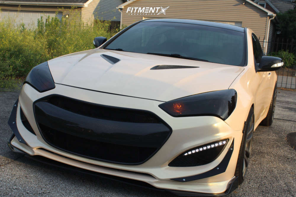 2016 Hyundai Genesis Coupe 3.8 with 19x9.5 ESR Sr08 and Hankook 245x35 ...